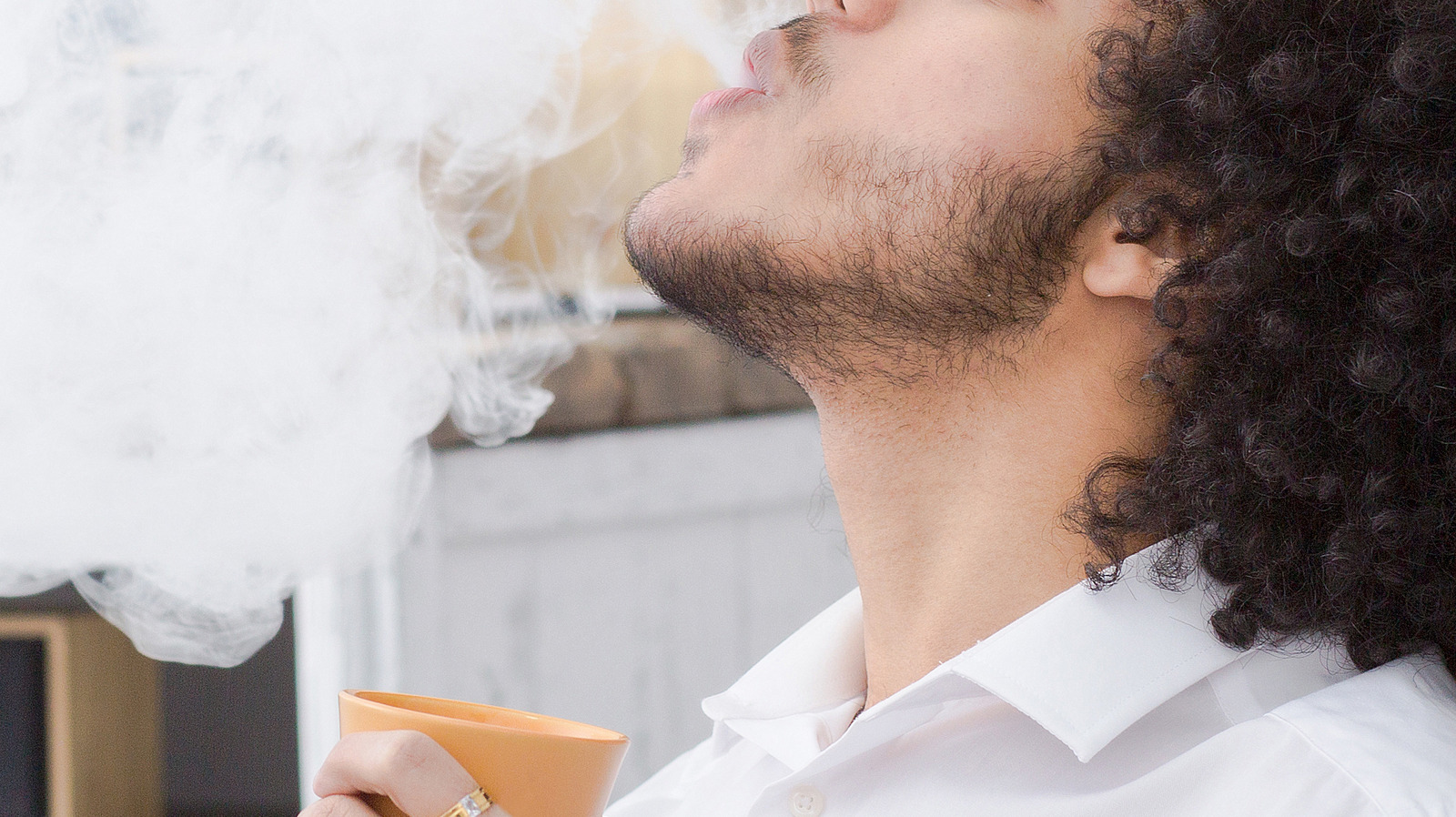 This Is How Smoking A Cigarette With Your Morning Cup Of Coffee ...
